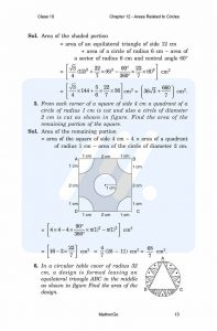 NCERT Solutions for Class 10 Maths Chapter 12 – Areas Related to ...