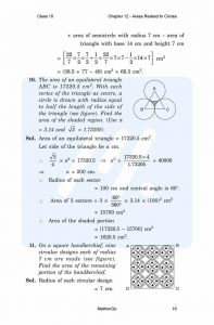 NCERT Solutions for Class 10 Maths Chapter 12 – Areas Related to ...