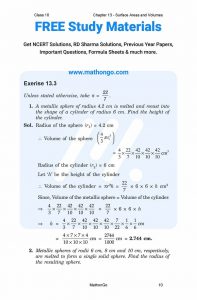 NCERT Solutions for Class 10 Maths Chapter 13 Exercise 13.3 – MathonGo