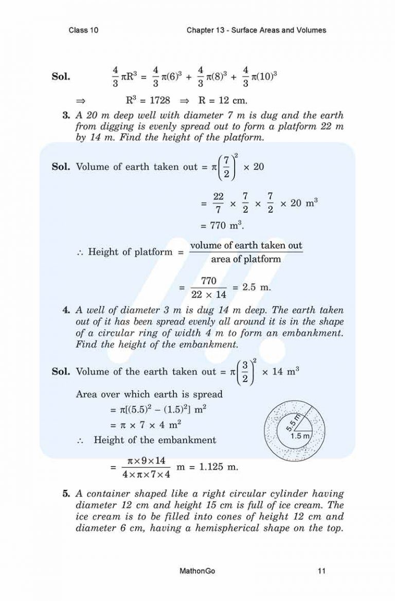NCERT Solutions for Class 10 Maths Chapter 13 Exercise 13.3 – MathonGo