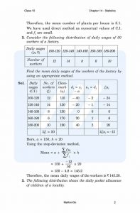 NCERT Solutions for Class 10 Maths Chapter 14 – Statistics – MathonGo