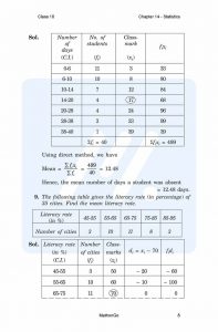 NCERT Solutions for Class 10 Maths Chapter 14 – Statistics – MathonGo