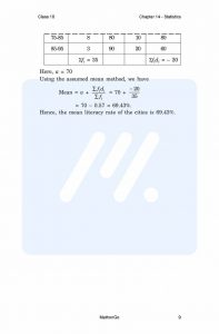 NCERT Solutions for Class 10 Maths Chapter 14 – Statistics – MathonGo