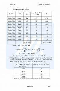 NCERT Solutions for Class 10 Maths Chapter 14 – Statistics – MathonGo