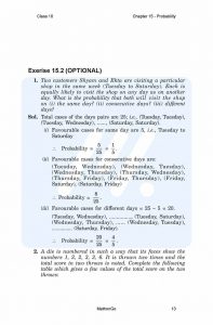 NCERT Solutions for Class 10 Maths Chapter 15 – Probability – MathonGo