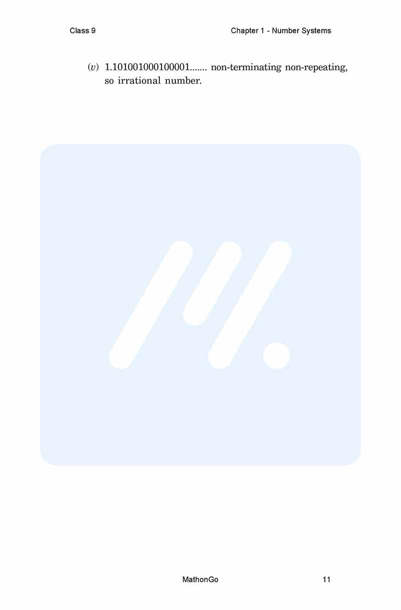 NCERT Solutions for Class 9 Maths Chapter 1 – Number Systems – MathonGo