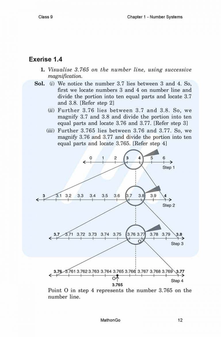 NCERT Solutions for Class 9 Maths Chapter 1 – Number Systems – MathonGo