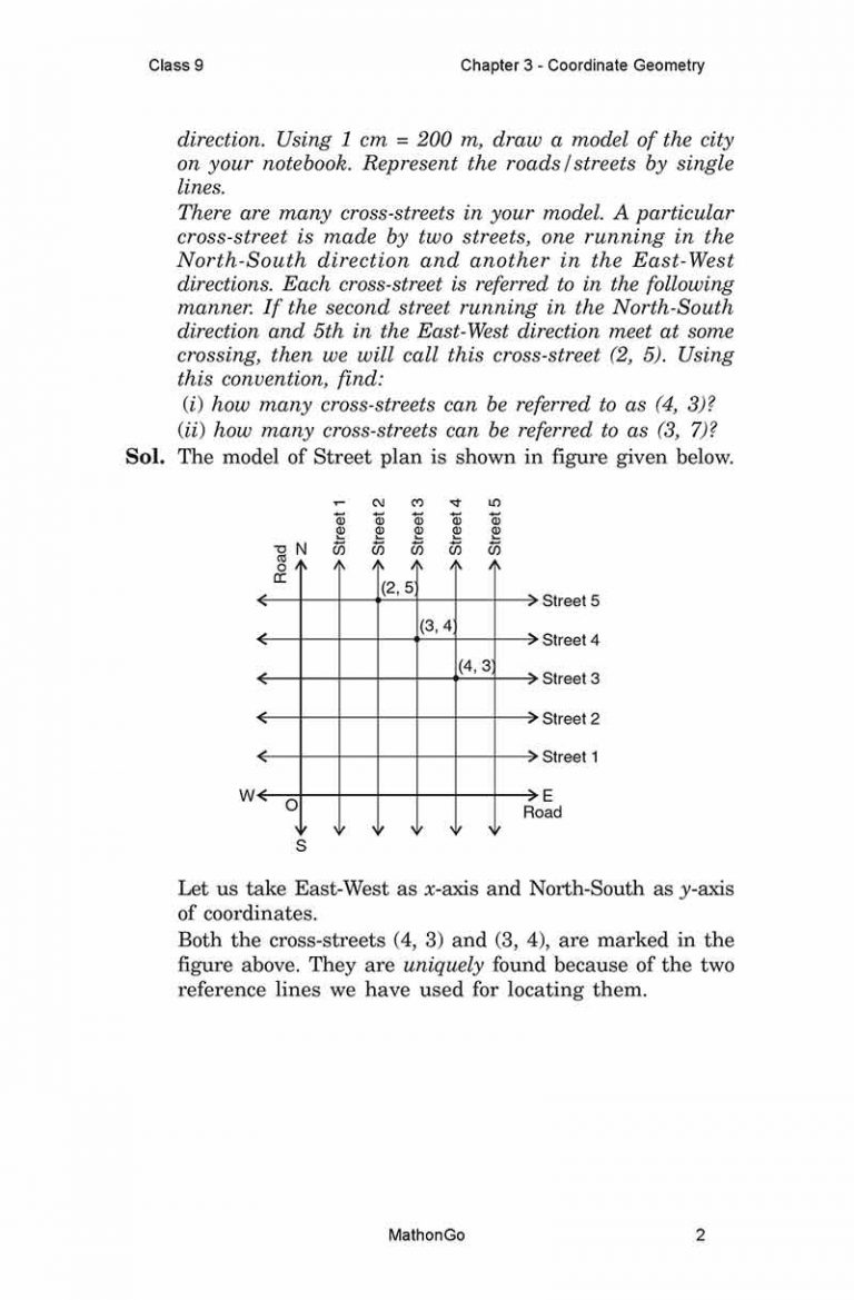 NCERT Solutions for Class 9 Maths Chapter 3 – Coordinate Geometry ...