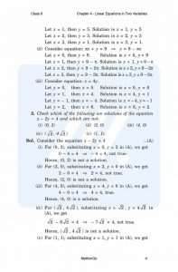 NCERT Solutions for Class 9 Maths Chapter 4 – Linear Equations in Two ...