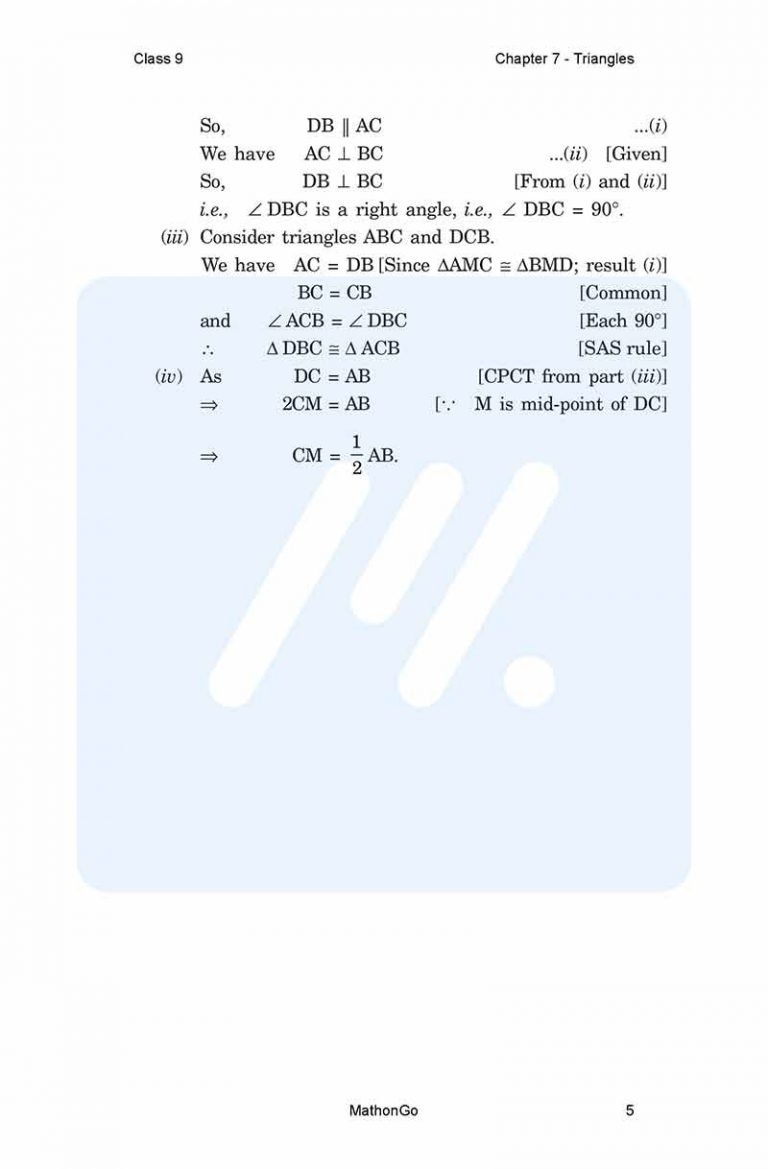 NCERT Solutions for Class 9 Maths Chapter 7 Exercise 7.1 – MathonGo