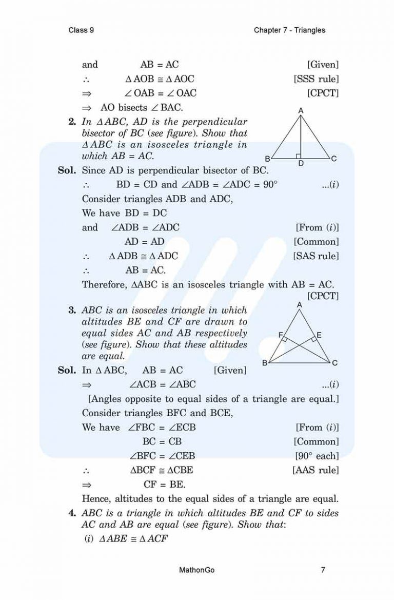 NCERT Solutions for Class 9 Maths Chapter 7 Exercise 7.2 – MathonGo