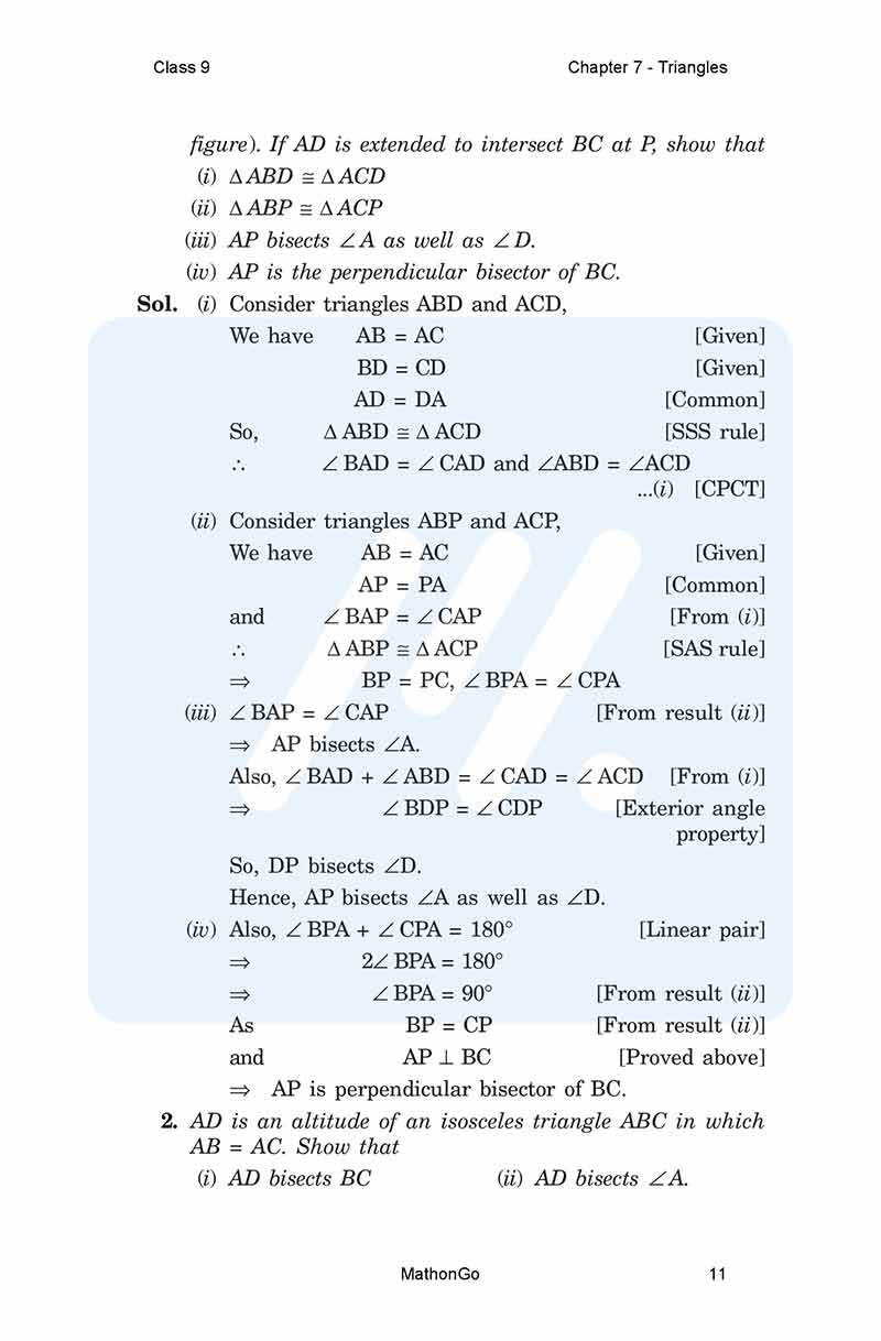 NCERT Solutions for Class 9 Maths Chapter 7 Exercise 7.3 – MathonGo