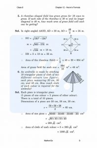 NCERT Solutions for Class 9 Maths Chapter 12 – Heron’s Formula – MathonGo