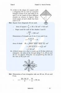 NCERT Solutions for Class 9 Maths Chapter 12 – Heron’s Formula – MathonGo