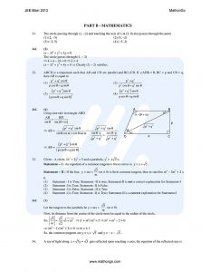 JEE Main 2013 Previous Year Question Paper with Answer Keys – MathonGo
