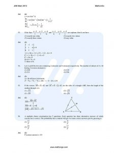 JEE Main 2013 Previous Year Question Paper with Answer Keys – MathonGo