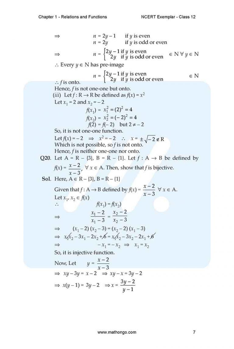 NCERT Exemplar for Class 12 Maths Chapter 1 – MathonGo