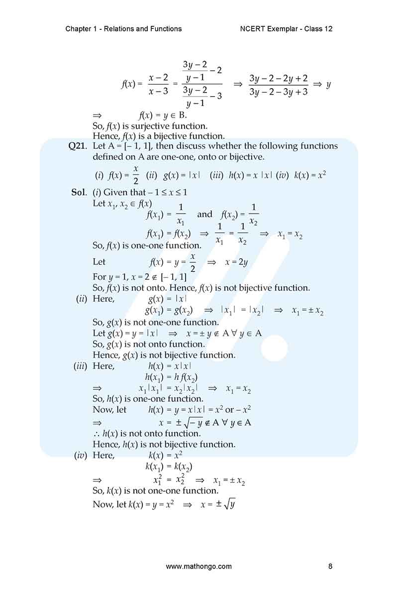 NCERT Exemplar for Class 12 Maths Chapter 1 – MathonGo
