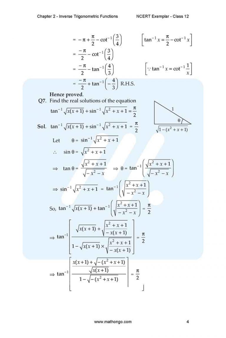 NCERT Exemplar for Class 12 Maths Chapter 2 – MathonGo