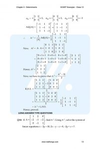NCERT Exemplar for Class 12 Maths Chapter 4 – MathonGo