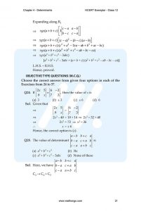 NCERT Exemplar for Class 12 Maths Chapter 4 – MathonGo