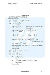 NCERT Exemplar for Class 12 Maths Chapter 7 – MathonGo