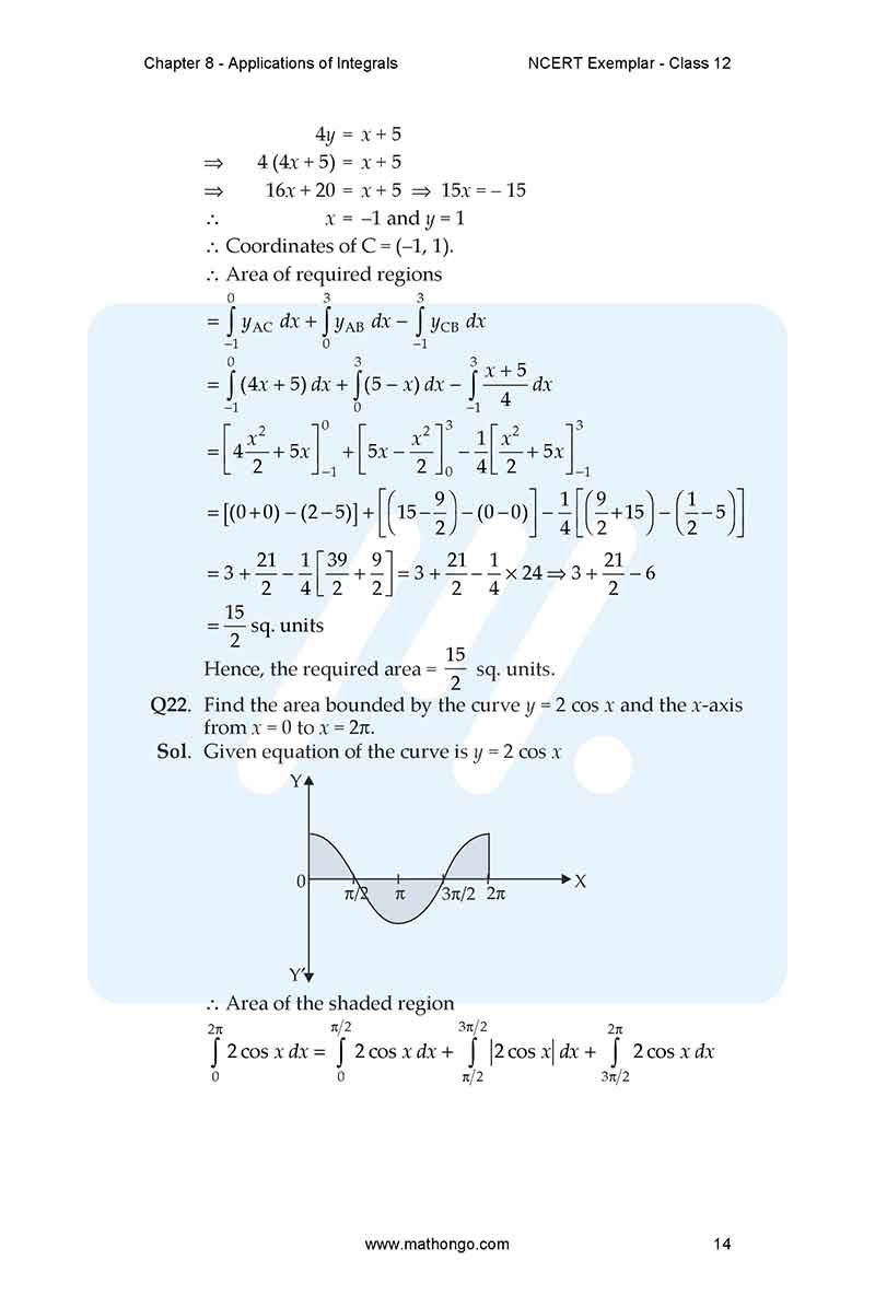 NCERT Exemplar for Class 12 Maths Chapter 8 – MathonGo