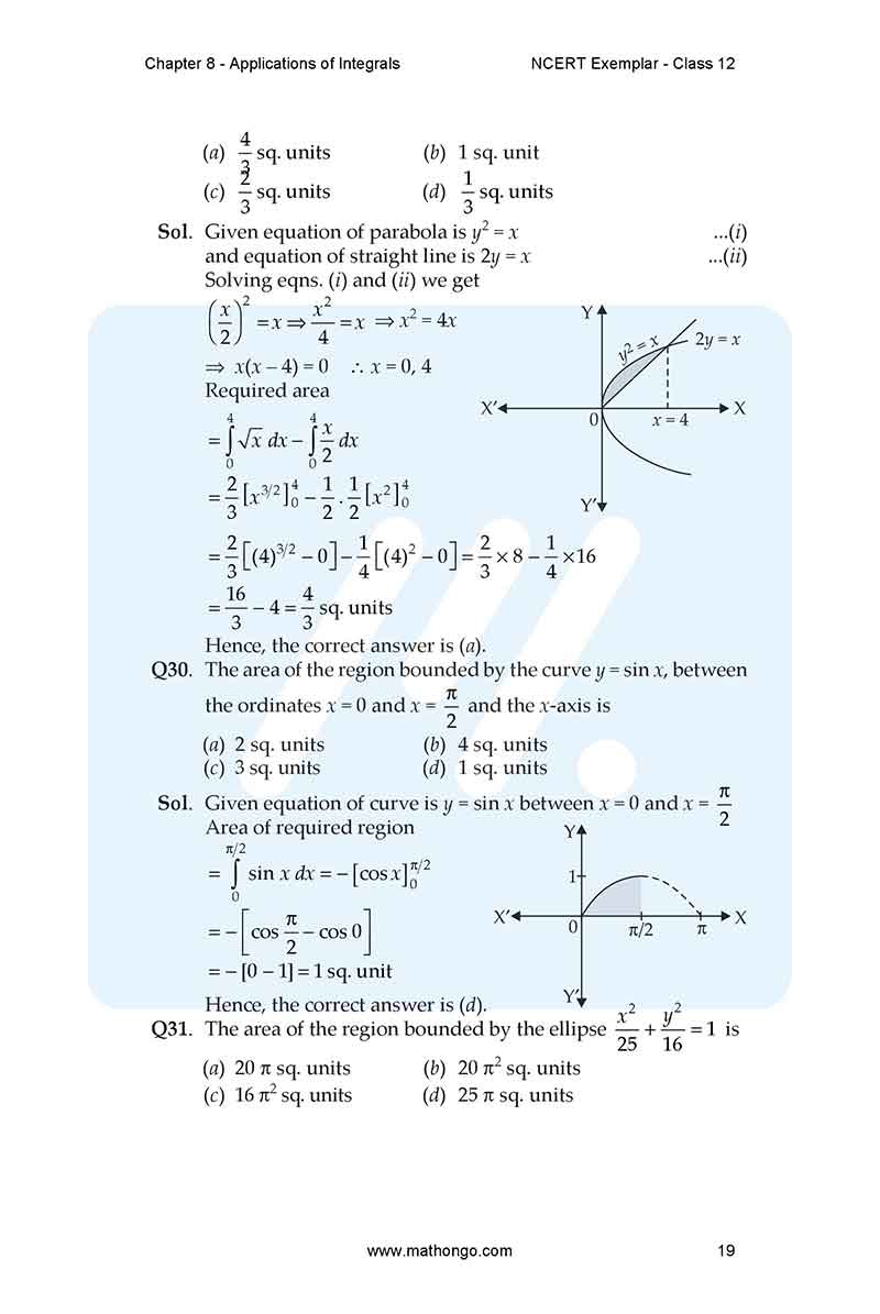 NCERT Exemplar for Class 12 Maths Chapter 8 – MathonGo