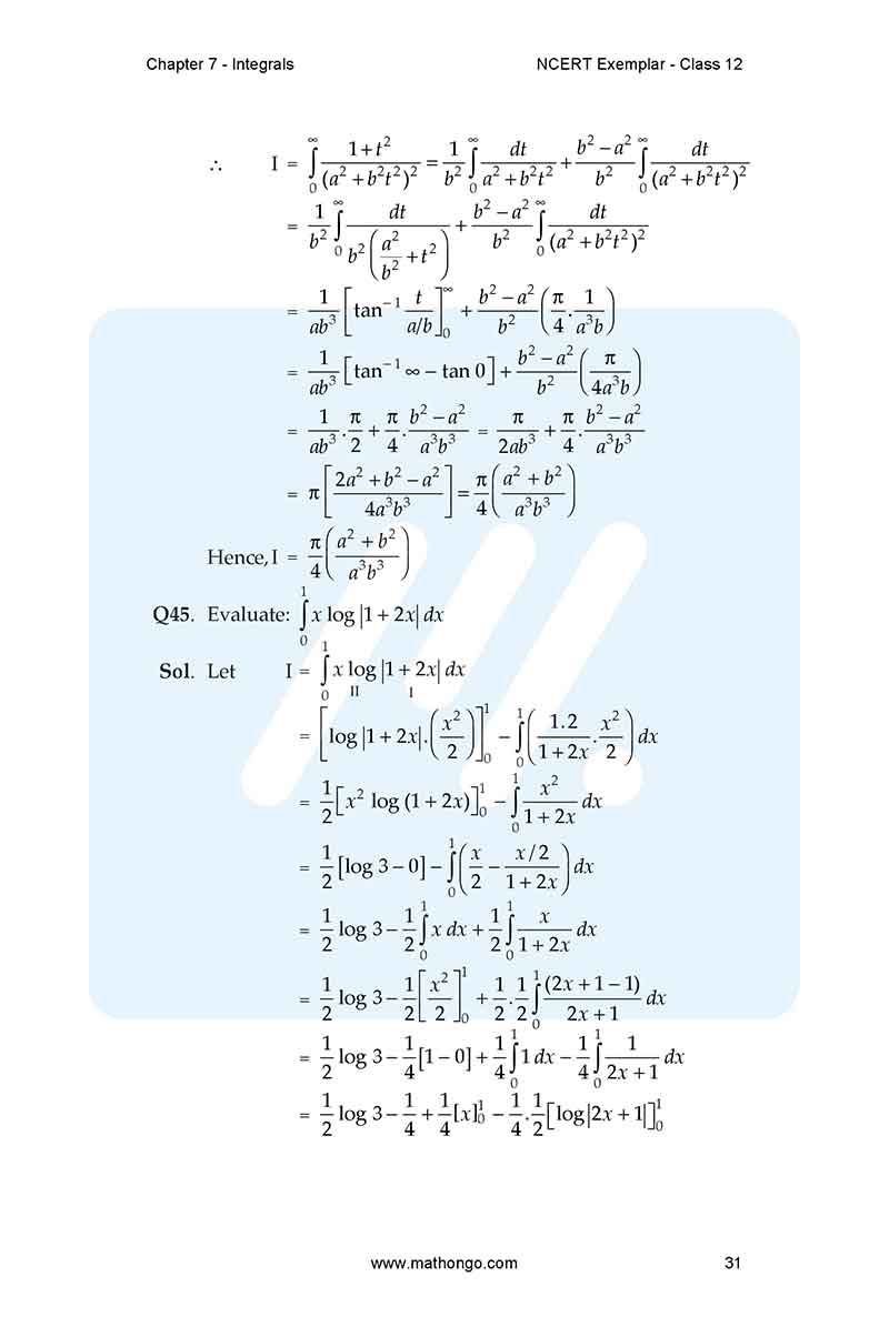 NCERT Exemplar for Class 12 Maths Chapter 7 – MathonGo