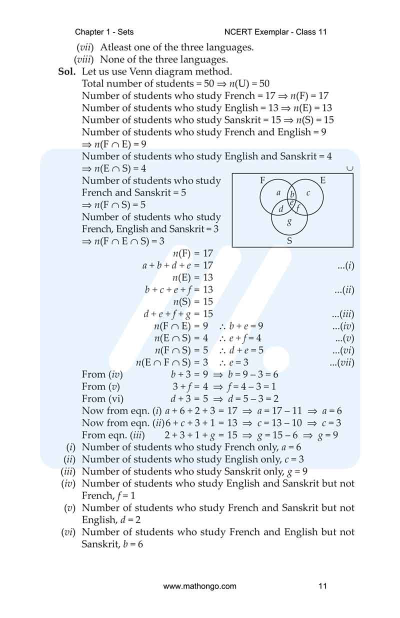 NCERT Exemplar For Class 11 Maths Chapter 1 MathonGo NCERT Exemplar For Class 11 Maths Chapter 1 MathonGo