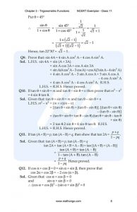 NCERT Exemplar for Class 11 Maths Chapter 3 – MathonGo