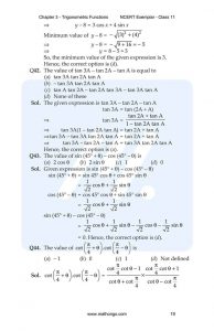 NCERT Exemplar for Class 11 Maths Chapter 3 – MathonGo