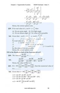 NCERT Exemplar for Class 11 Maths Chapter 3 – MathonGo
