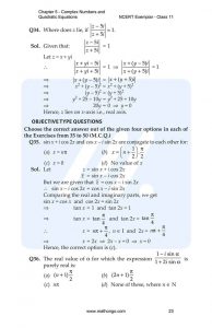 NCERT Exemplar for Class 11 Maths Chapter 5 – MathonGo