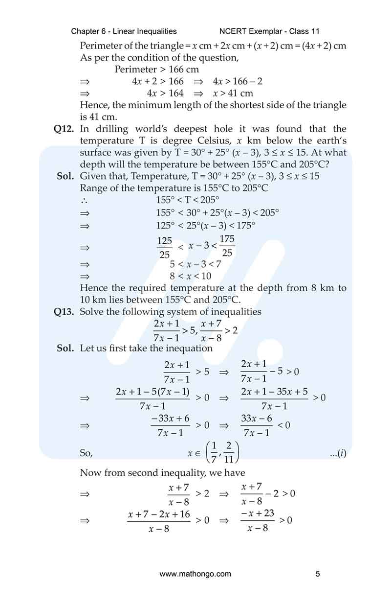 NCERT Exemplar for Class 11 Maths Chapter 6 – MathonGo
