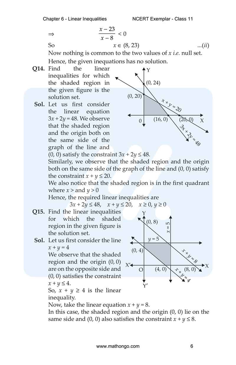 NCERT Exemplar for Class 11 Maths Chapter 6 – MathonGo
