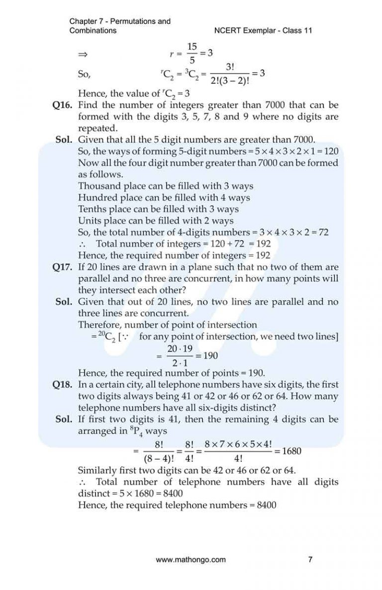 NCERT Exemplar for Class 11 Maths Chapter 7 – MathonGo