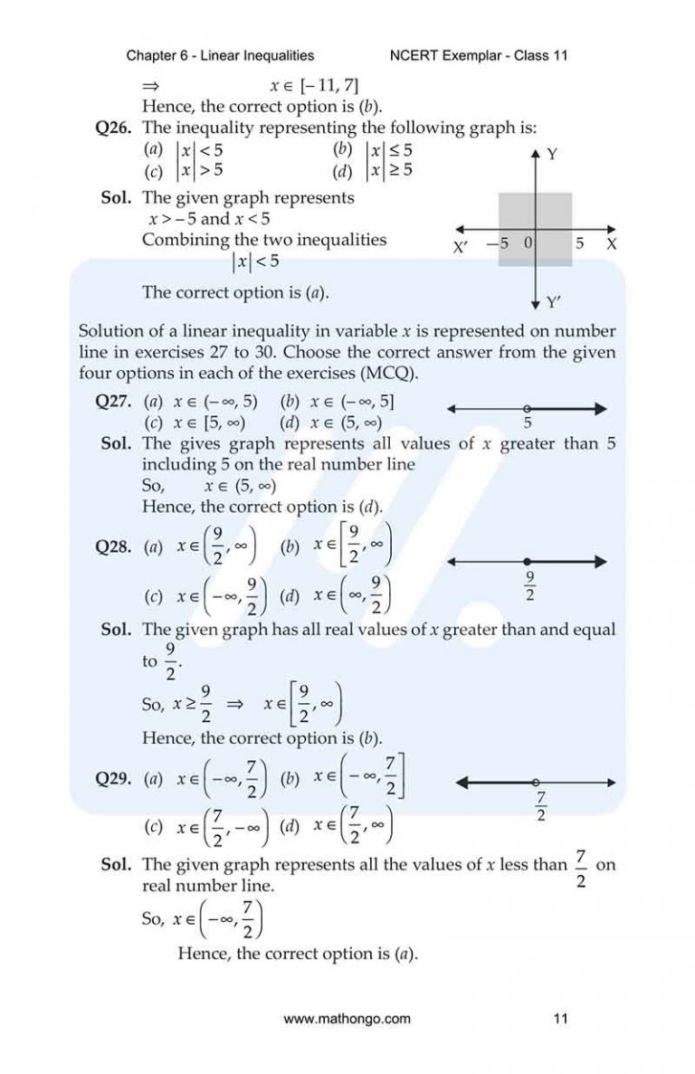 NCERT Exemplar for Class 11 Maths Chapter 6 – MathonGo