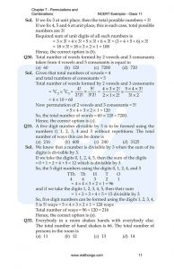 NCERT Exemplar for Class 11 Maths Chapter 7 – MathonGo