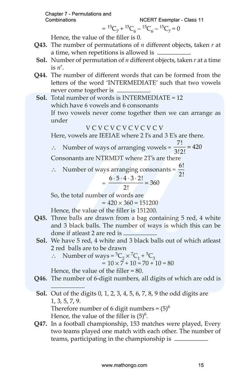 NCERT Exemplar for Class 11 Maths Chapter 7 – MathonGo