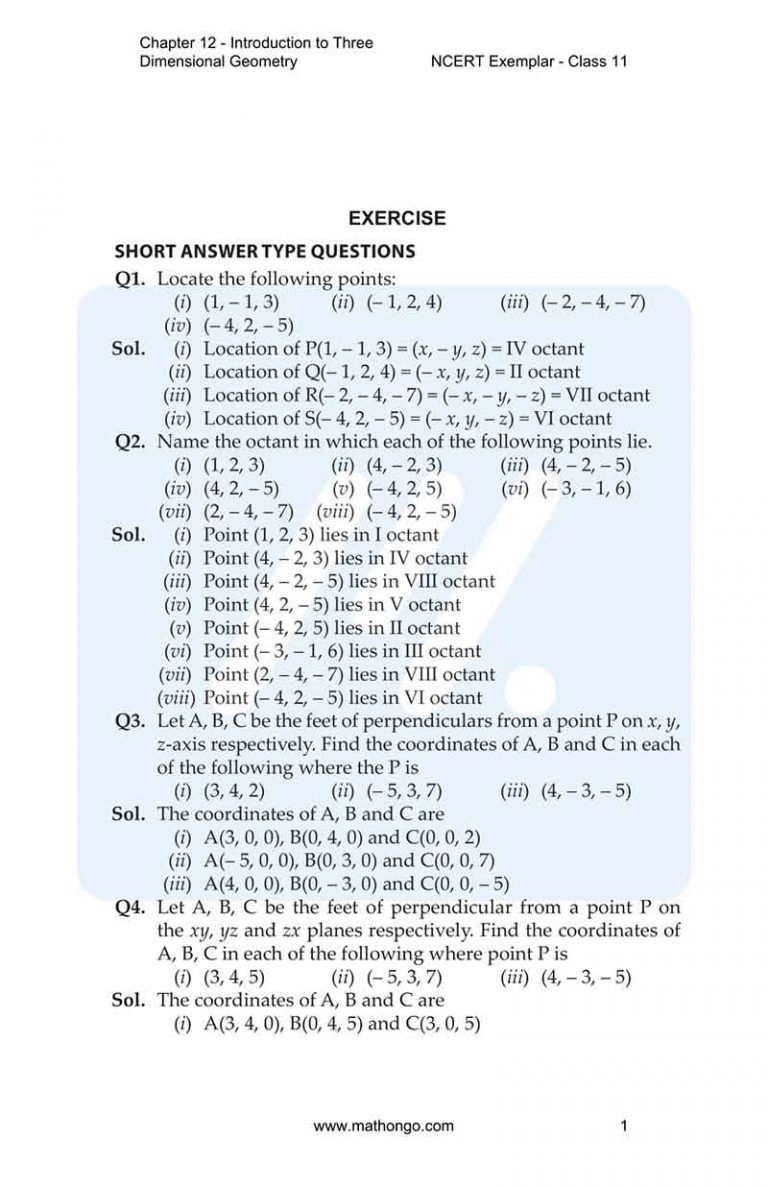 NCERT Exemplar for Class 11 Maths Chapter 12 – MathonGo