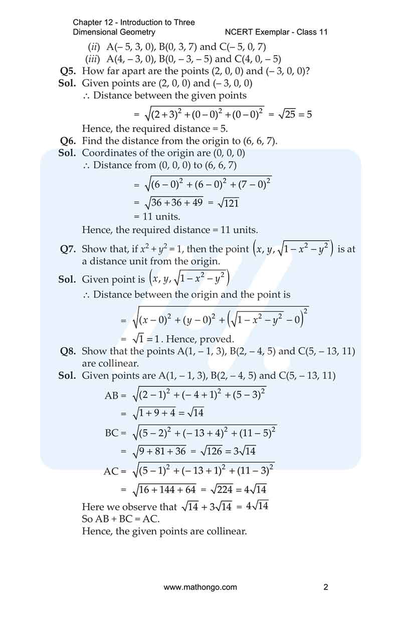 NCERT Exemplar for Class 11 Maths Chapter 12 – MathonGo