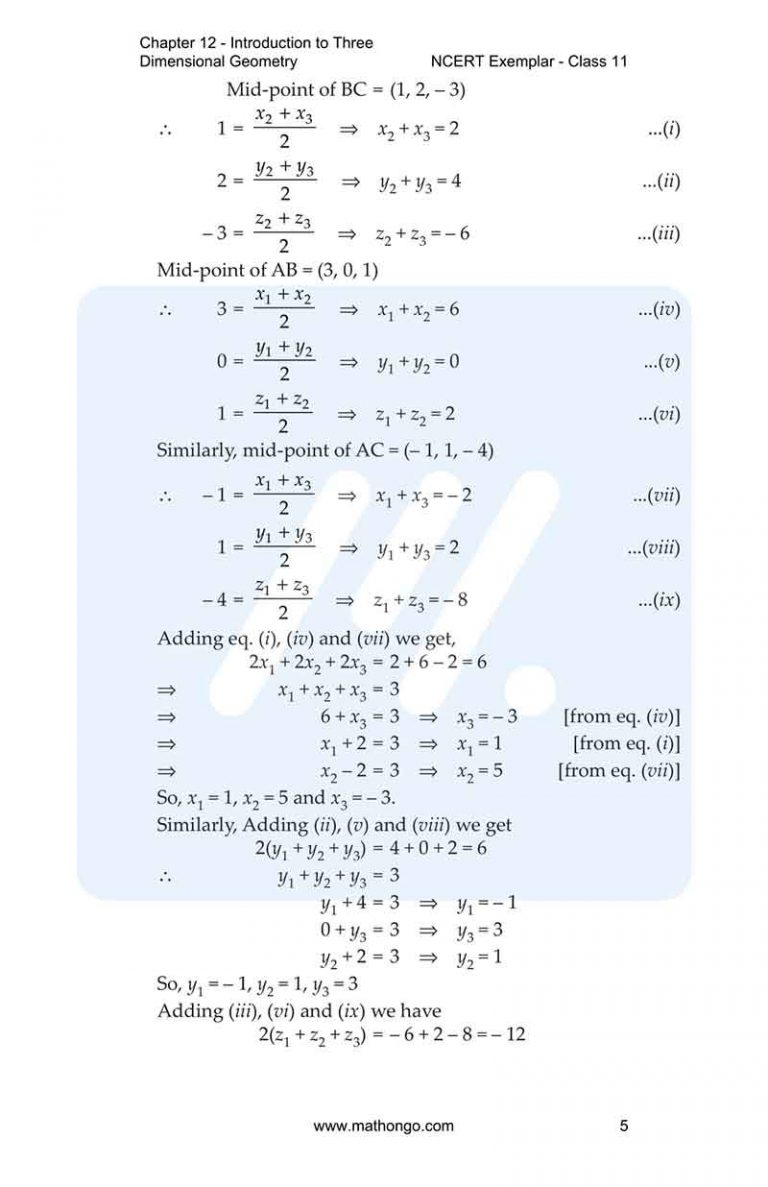 NCERT Exemplar for Class 11 Maths Chapter 12 – MathonGo