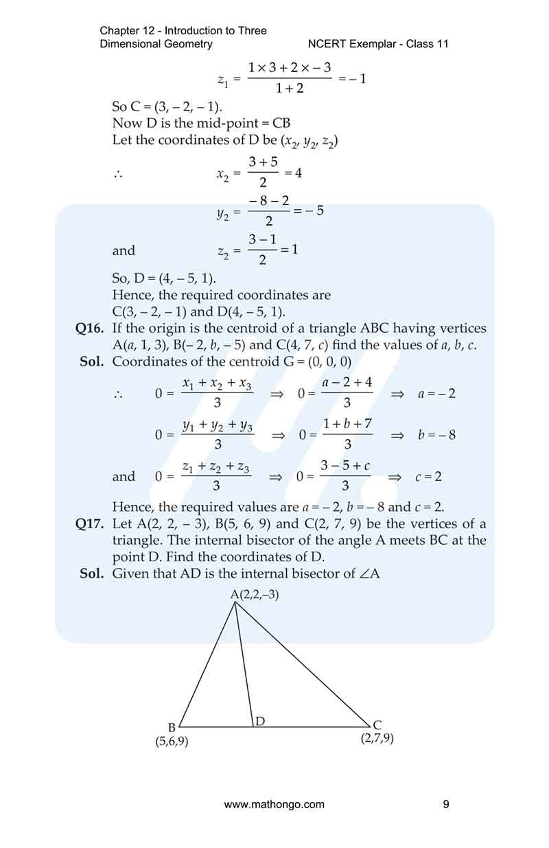 NCERT Exemplar for Class 11 Maths Chapter 12 – MathonGo