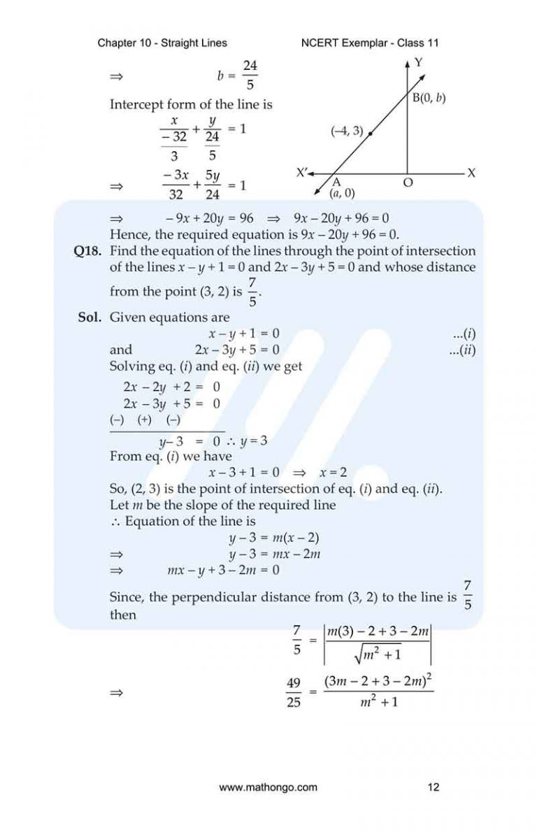 NCERT Exemplar for Class 11 Maths Chapter 10 – MathonGo