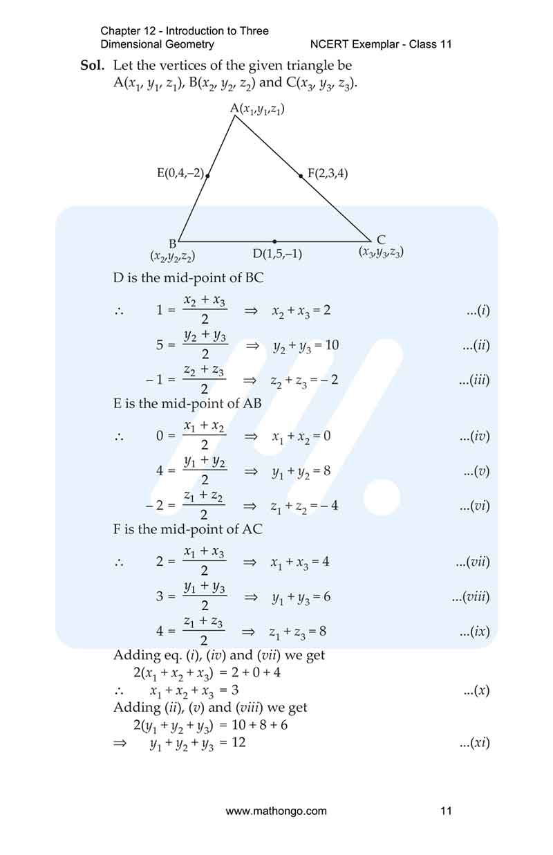 NCERT Exemplar for Class 11 Maths Chapter 12 – MathonGo