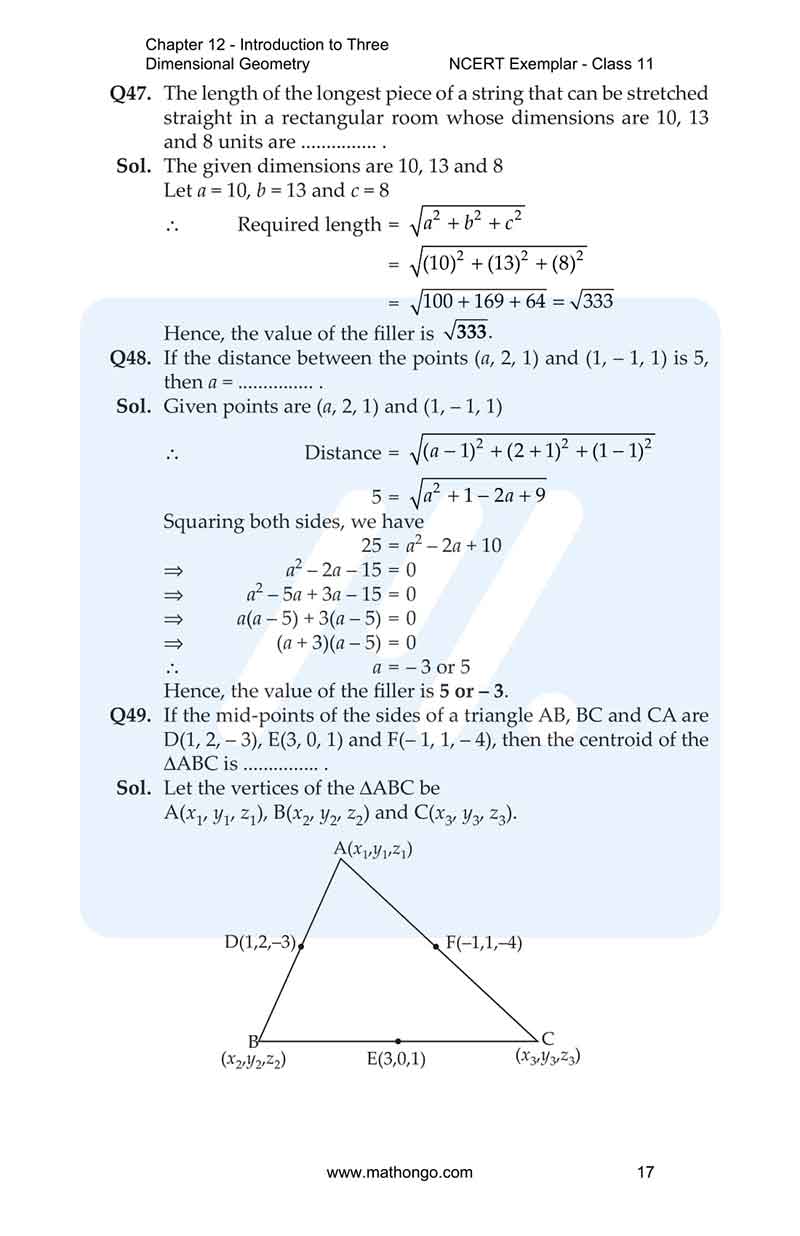 NCERT Exemplar for Class 11 Maths Chapter 12 – MathonGo