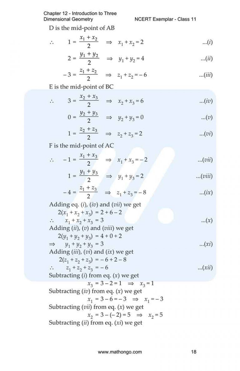 NCERT Exemplar for Class 11 Maths Chapter 12 – MathonGo