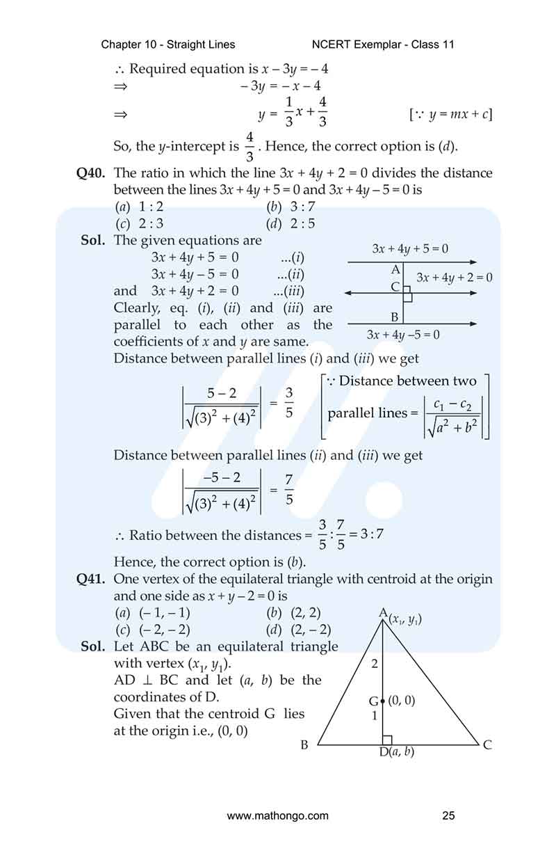 NCERT Exemplar for Class 11 Maths Chapter 10 – MathonGo