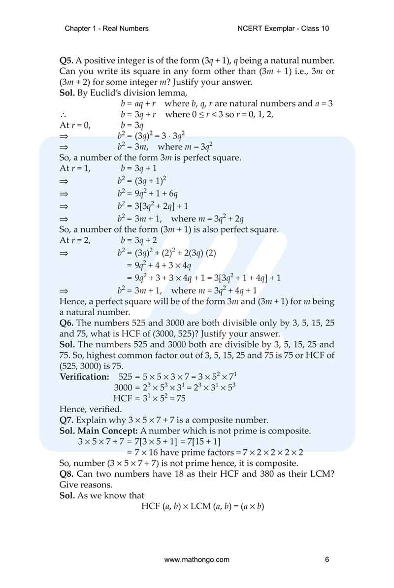NCERT Exemplar for Class 10 Maths Chapter 1 – MathonGo